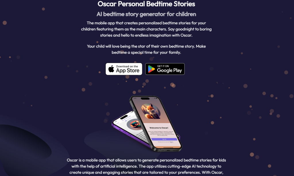 Oscar - bedtime story generator: AI Tool Reviews, Pricing and Software ...