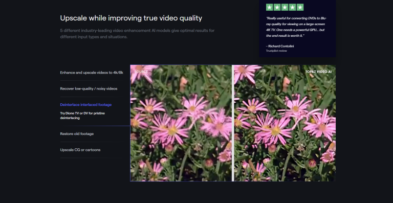Topaz Video AI: AI Tool Reviews, Pricing and Software alternatives 2025 | ReviewAI