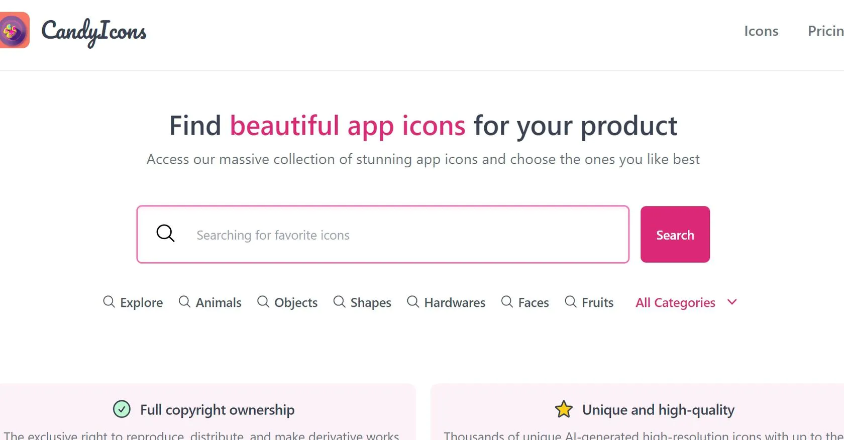 CandyIcons: AI Tool Reviews, Pricing and Software alternatives 2025 | ReviewAI