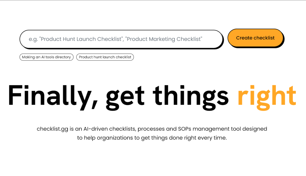 Checklist.gg: AI Tool Reviews, Pricing and Software alternatives 2025 ...