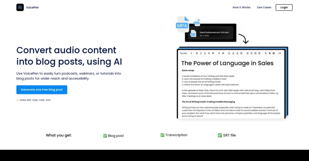 VoicePen AI: AI Tool Reviews, Pricing and Software alternatives 2025 | ReviewAI