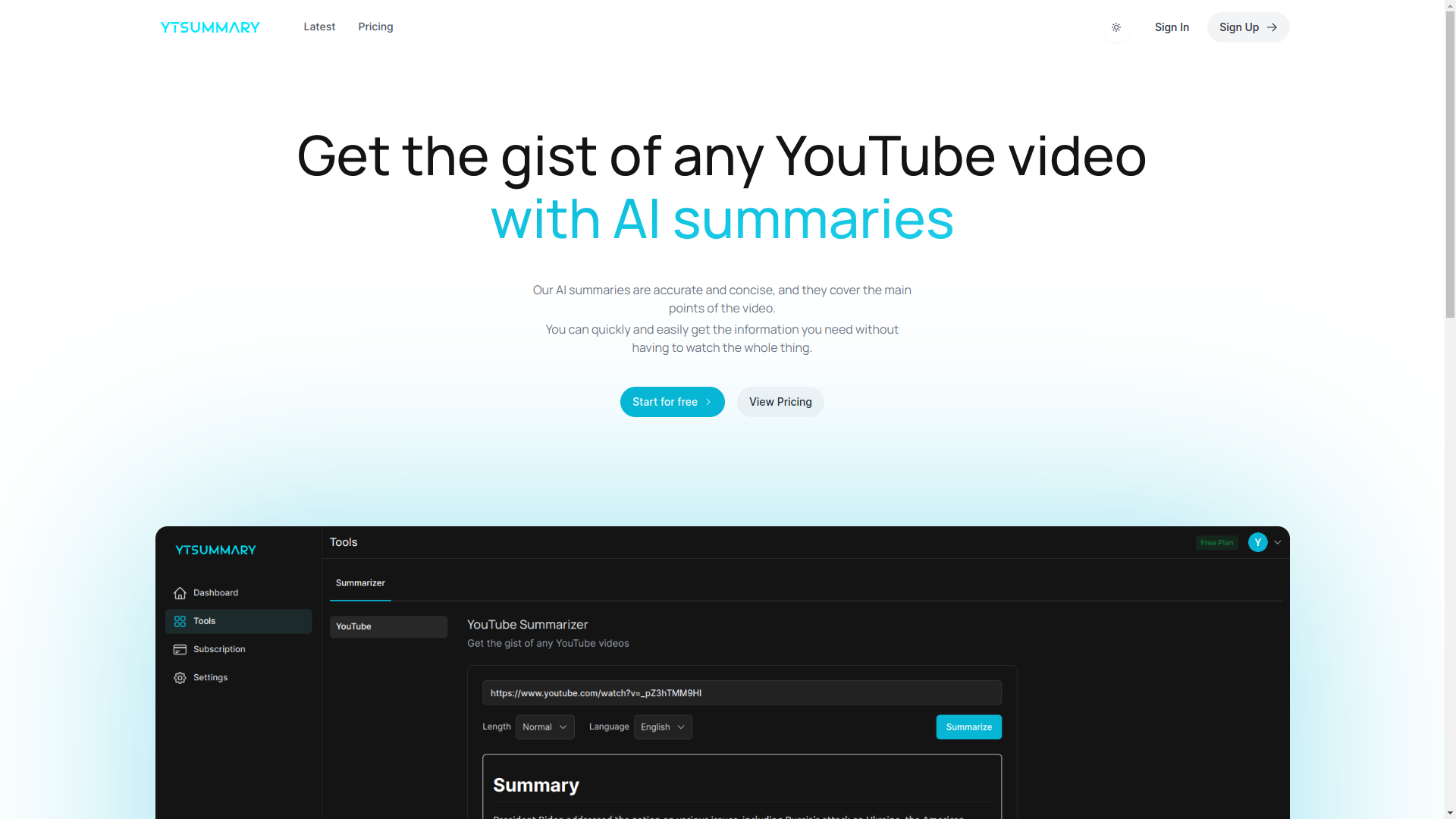 YTSummary: AI Tool Reviews, Pricing and Software alternatives 2025 | ReviewAI