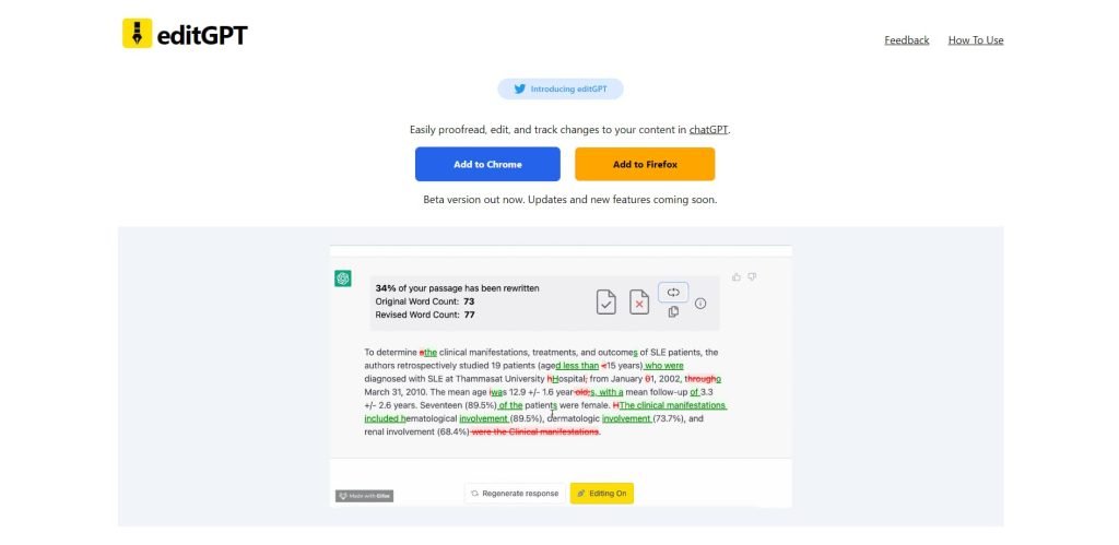 EditGPT: AI Tool Reviews, Pricing and Software alternatives 2025 | ReviewAI