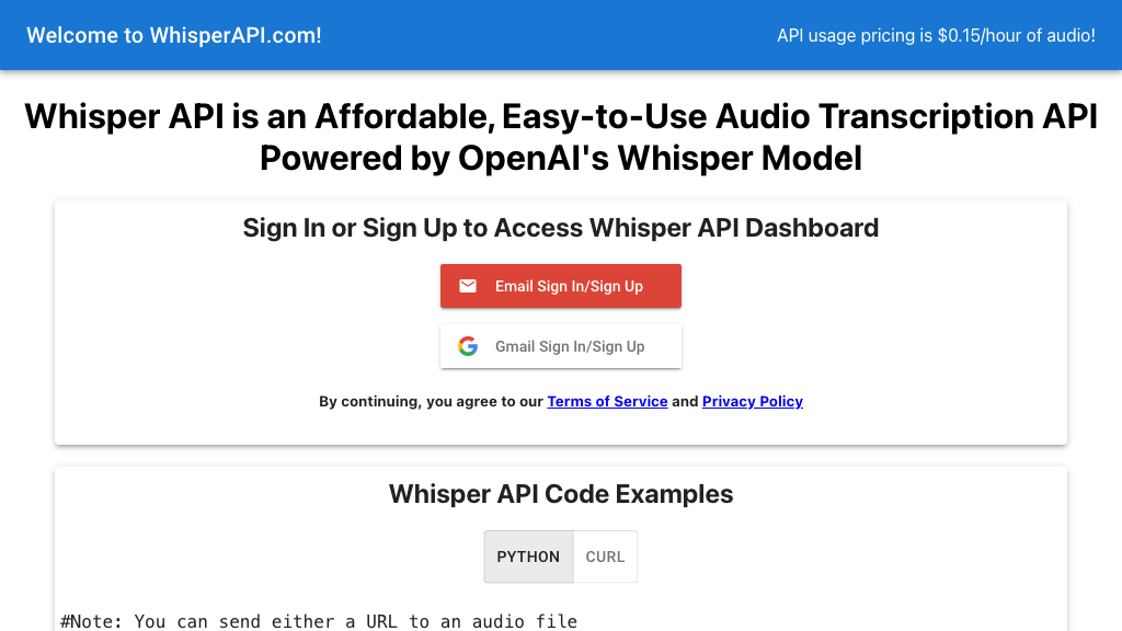 Whisper API: AI Tool Reviews, Pricing and Software alternatives 2026 | ReviewAI