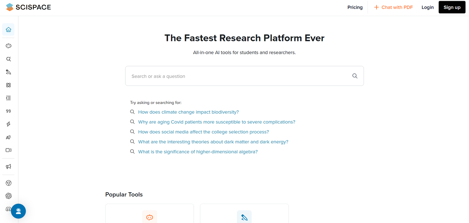 Scispace AI: AI Tool Reviews, Pricing and Software alternatives 2025 | ReviewAI