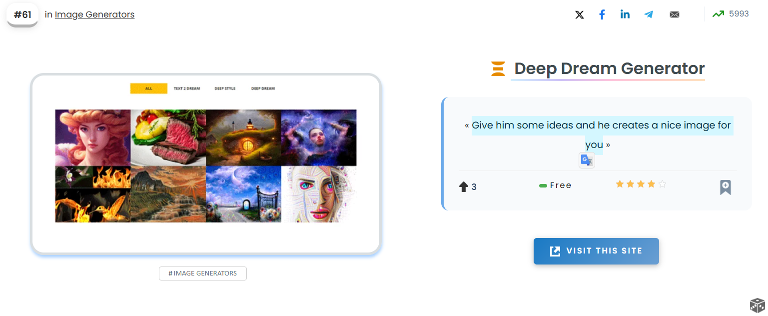 Deep Dream Generator: AI Tool Reviews, Pricing and Software ...